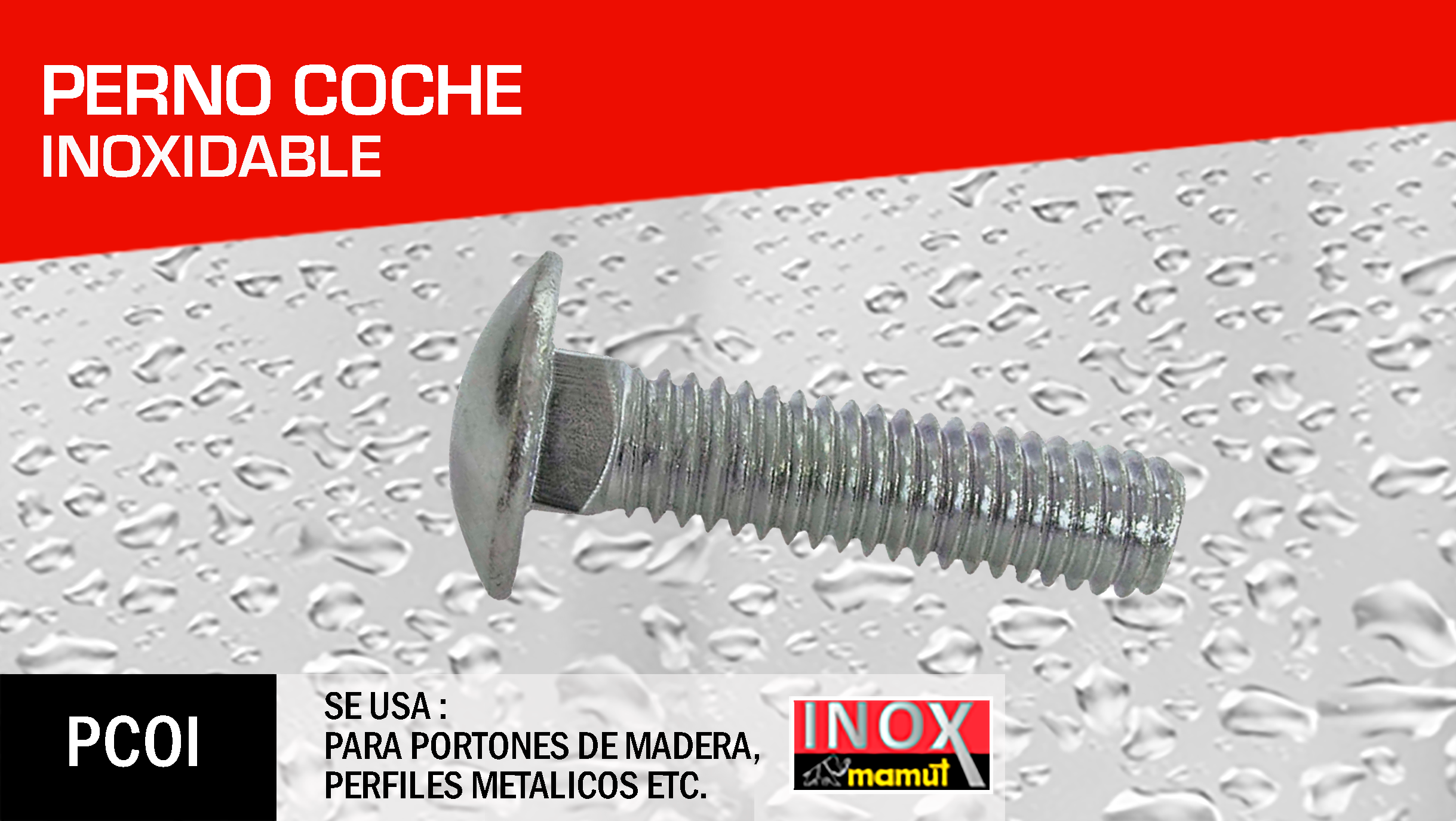 Chile pernos MAMUT pernos chile, tuercas, golillas, remaches, fijaciones Chile tornillos