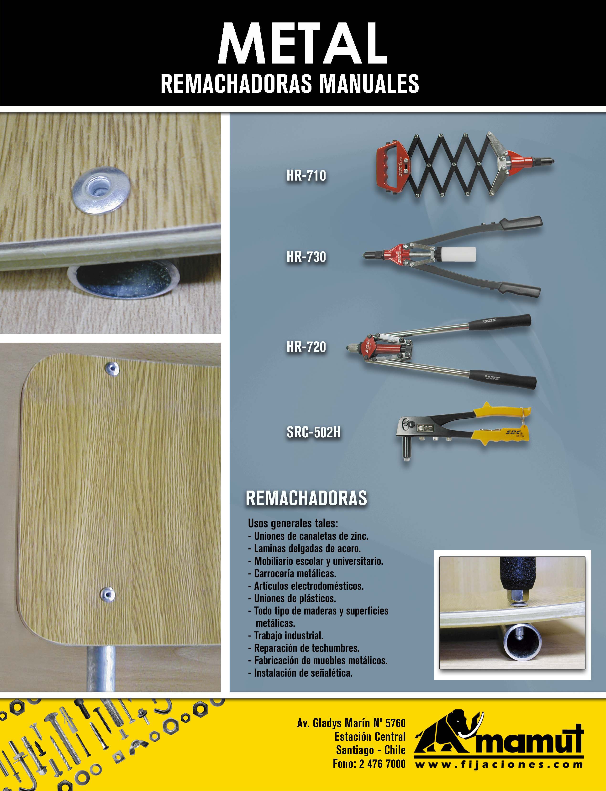 Chile pernos MAMUT pernos chile, tuercas, golillas, remaches, fijaciones Chile tornillos